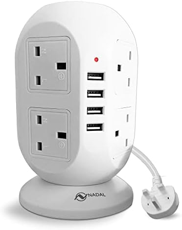 Tower Extension Lead - 3m cord Tower Electrical Wire Extension with 8 ...