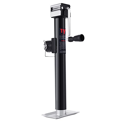 TYT Weld-On Pipe-Mount Trailer Jack, 2,000 lbs Capacity, 15" Vertical ...