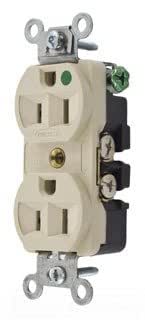 Hubbell 8200i select-specification receptáculo, Hospital Grade, dúplex ...