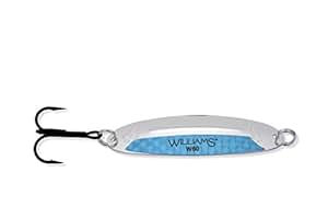 Williams Wabler 3-1/4-Inch Fishing Lure, Electric Blue, Spoons - Amazon ...