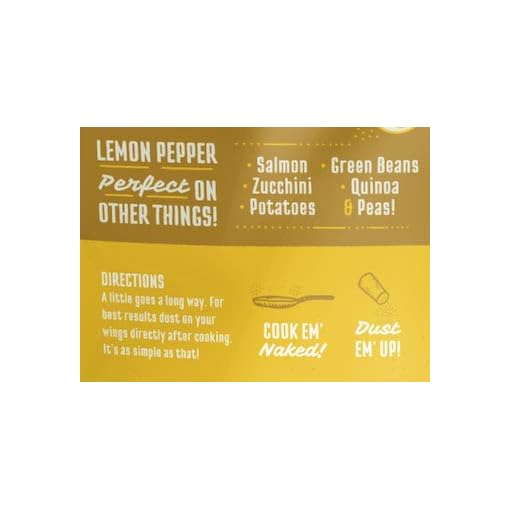 Kosmos Q Lemon Wing Dust - 5 Oz Bag for Wings, Popcorn & More - Dry BBQ ...