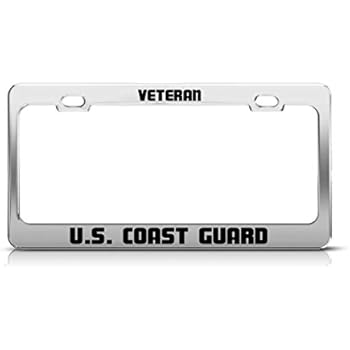 Amazon.com: VETERAN U.S. COAST GUARD Supportive Fun Custom METAL Tag ...