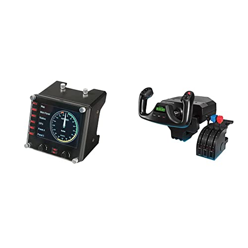 Logitech G Pro Flight Instrument Panel & PRO Flight Yoke System ...