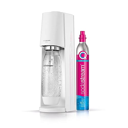 SodaStream Terra Sparkling Water Maker Machine, with 1 Litre Reusable BPA-Free Water Bottle for ...