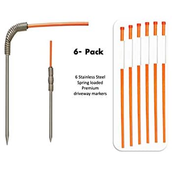 Amazon.com : Rebound Reflective Driveway Markers, 4ft Fiberglass ...