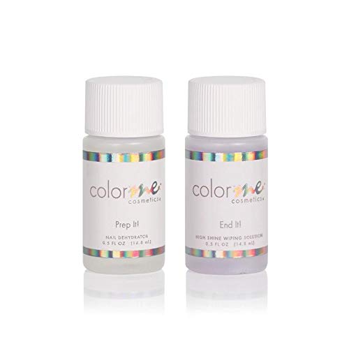 Color Me Cosmetics Gel Nail Cleaning Solutions - 2-Pack 0.5 oz. Prep It ...