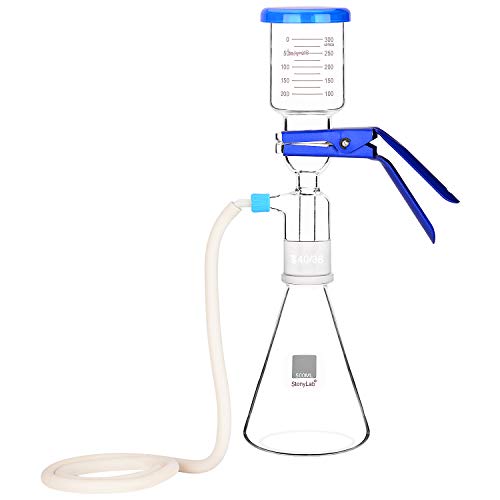 stonylab Borosilicate Glass Filtration Apparatus, Vacuum Filter Kit ...
