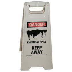 Amazon.com: Lab Safety Supply Inc. Danger Chemical Spill Floor Sign ...