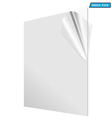 AdirOffice Acrylic Plexiglass Sheet - Transparent Plastic Sheeting ...
