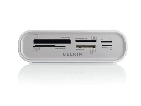 Belkin Universal Media Reader White Memory Card Reader - Memory Card ...