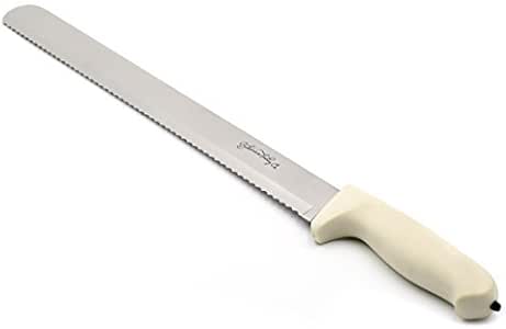 Amazon.com: Professional 14" Stainless Steel Serrated Cake Knife - the ...