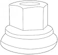 Amazon.com: Genuine Mopar Lug Nut 6509424AA: Automotive
