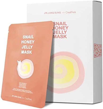 Snail Honey Jelly Face Sheet Mask 10,000 ppm Snail Mucin w/ Honey 10 ...