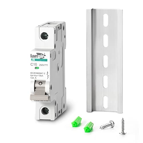 LANGIR DC Circuit Breaker 16A 1 Pole Voltage Protection for Battery and ...