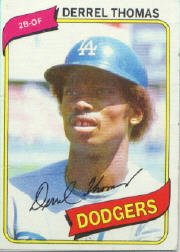 Amazon.com: 1980 Topps Baseball Card #23 Derrel Thomas Mint ...