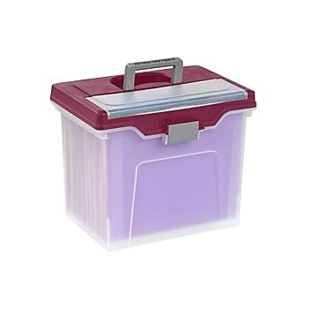 Amazon.com : Office Depot Large Mobile File Box, Letter Size, 11 5/8in ...