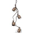 Amazon.com: Carfar Chunky Rustic Vintage Indian Cow Bells on Rope Wall ...