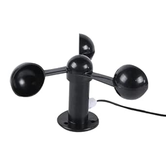 Wind Speed Sensor 3 Cups Wind Tester for Power Plants Weather Stations ...