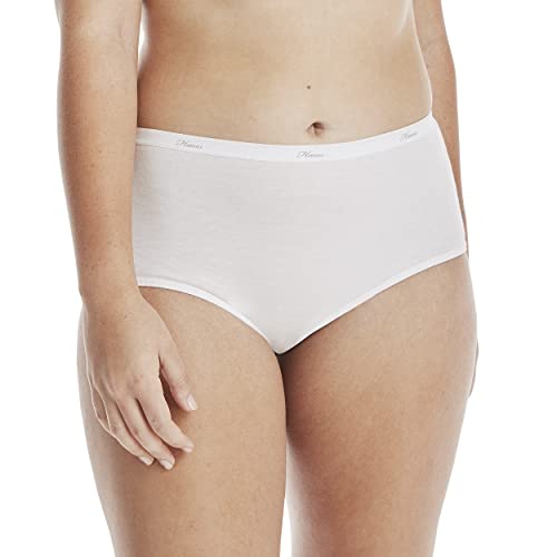 Hanes Womens Cotton Briefs Underwear 6 Pack Brief White 10 Us