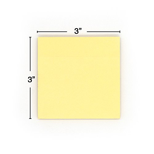 Sticky Notes 3" x 3 inch Yellow Stick On Note. Self Stick It Notes ...