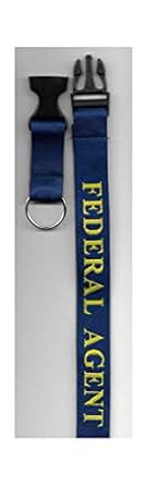 Amazon.com: FEDERAL AGENT LANYARD Key Ring Holder. ID Card Police ATF ...