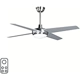 aireRyder Ceiling Fan Saturn Satin Nickel with Lighting and Remote ...