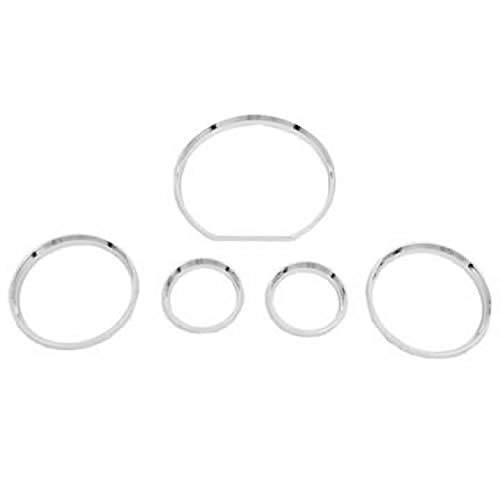 Hotsteelies Chrome Dashboard Dial Gauge Ring Set for Mercedes Benz W140 ...