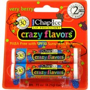 Amazon.com: Oralabs ChapIce Crazy Flavors Lip Balm Watermelon and Blue ...