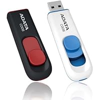 ADATA 16 GB Memoria Flash USB 2.0 Deslizable Color Negro con Rojo (Modelo C008) : Amazon.com.mx ...