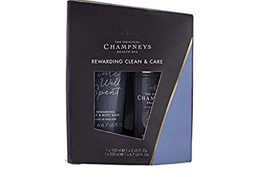 Champneys Mens Rewarding Clean & Care Set - Hair & Body Wash 200ml and ...