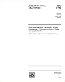 ISO 6722:2002, Road vehicles - 60 V and 600 V single-core cables ...