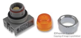 IDEC APW299D-A-120V PANEL MOUNT INDICATOR, LED, 22MM, AMBER, 120V ...