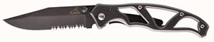 Gerber Paraframe I Knife, Serrated Edge, Grey [22-48445] - Gerber ...