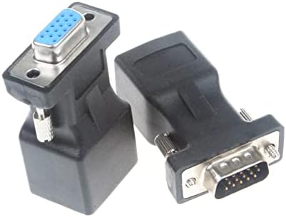 LM YN VGA to RJ45 Adapter Connector 2 Pcs RJ45 Female to VGA Male ...