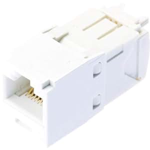 Panduit CJ688TGWH Category-6 8-Wire TG-Style Jack Module, White: Amazon ...