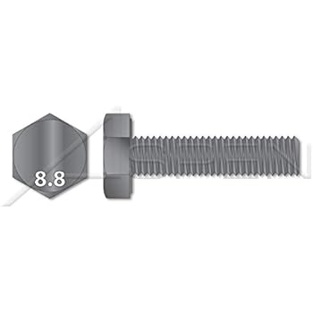 Amazon.com: (30 pcs) M12-1.75 X 150mm, DIN 933 / ISO 4017, Metric, Hex Head Cap Screws Bolts ...