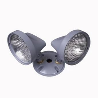 Sure-Lites 6XW54DWWH Weatherproof Remote Emergency Light, Double Head ...