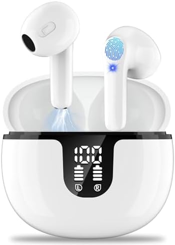 Wireless Earbuds, Bluetooth 5.3 Headphones HiFi Stereo, 42H Playtime ...