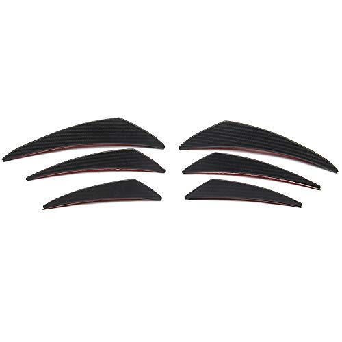 Top10 Racing 6pcs Exterior Front Bumper Lip Splitter Universal Rubber ...