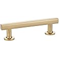 Emtek 86454 Freestone Cabinet Pull Satin Brass (4" Centers) - Amazon.com