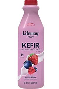 Lifeway Kefir Cultured Lowfat Milk Smoothie, Mixed Berry, 32 Ounce, 11g ...