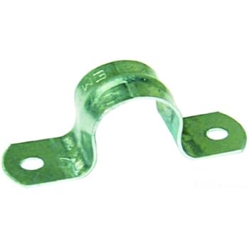 L.H. Dottie HW404 2 Hole Conduit Strap, 1-1/4-Inch, Zinc Plated, 100 ...