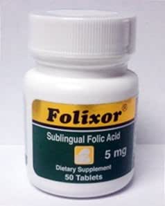 Amazon.com: Folixor 5 mg- A superior Folic Acid and Folinic Acid ...