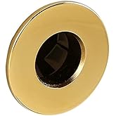 BWE Gold Bathroom Sink Basin Trim Overflow Cover Brass Insert in Hole ...