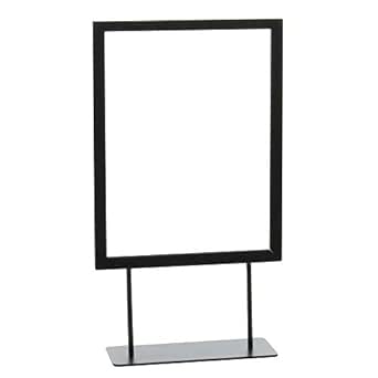 Amazon.com: Sign Holder 8 1/2" x 11" Vertical Black Metal: Industrial ...