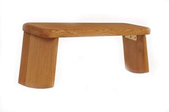 Simple yoga stool -seiza bench in solid oak: Amazon.co.uk: Sports ...