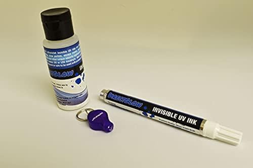 DirectGlow General Purpose Invisible Blue Blacklight Reactive Ink with ...