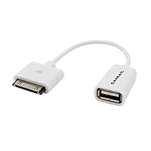 30-Pin Male Dock Connector to USB Female Cables Adapter: Amazon.co.uk ...