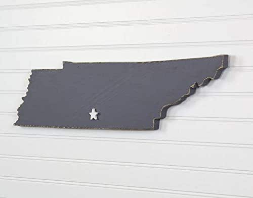 Amazon.com: Tennessee State Shape Wood Cutout Sign Wall Art. 24" wide ...