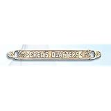 Amazon.com: Brass Crew's Quarters Door Sign - Nautical Brass Signs ...